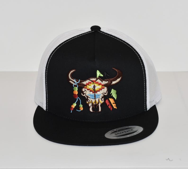 Cuernos Azteca Colores Flecha Rancho Gorra Hat Cap - Etsy