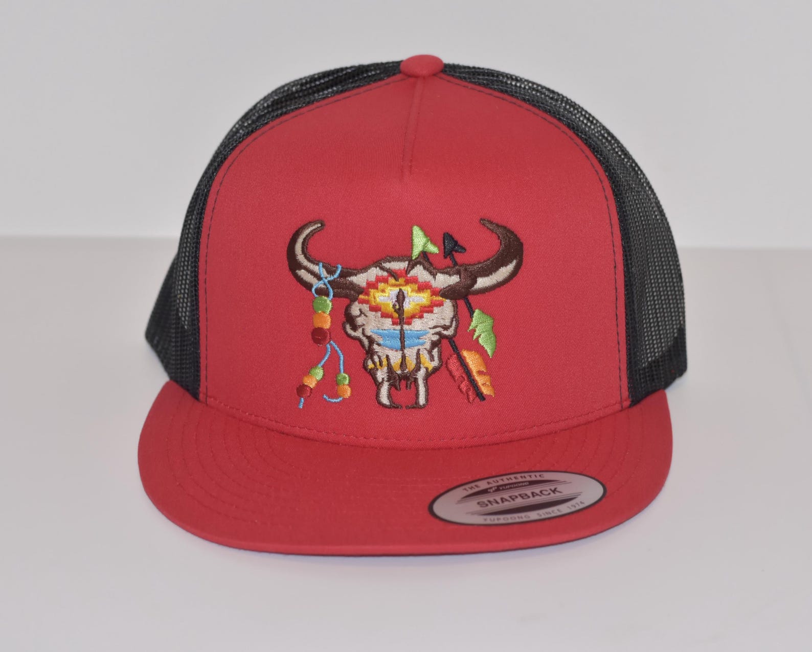 Cuernos Azteca Colores Flecha Rancho Gorra Hat Cap - Etsy