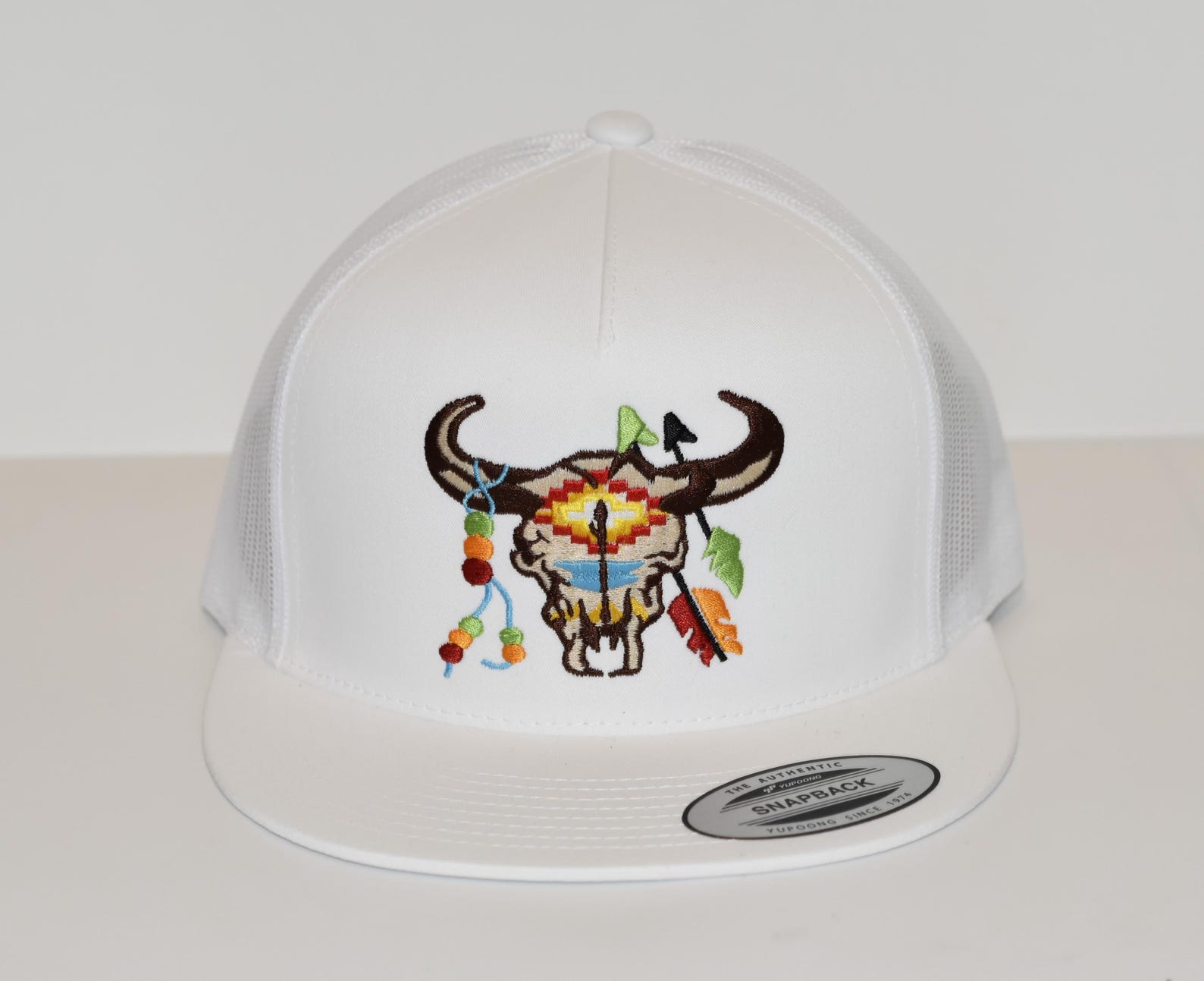 Cuernos Azteca Colores Flecha Rancho Gorra Hat Cap - Etsy