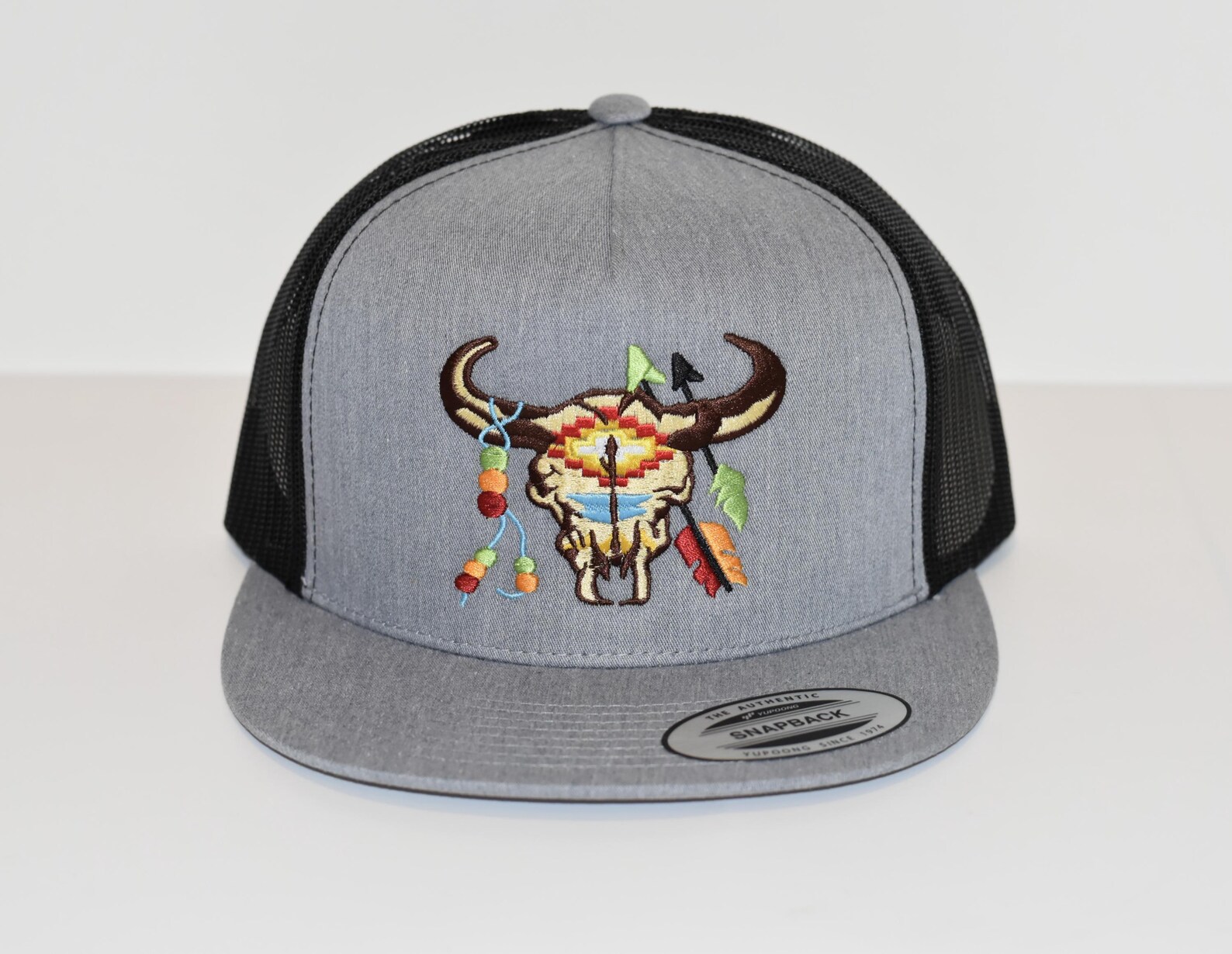 Cuernos Azteca Colores Flecha Rancho Gorra Hat Cap - Etsy