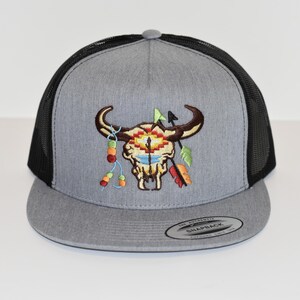 Cuernos Azteca Colores Flecha Rancho Gorra Hat Cap - Etsy