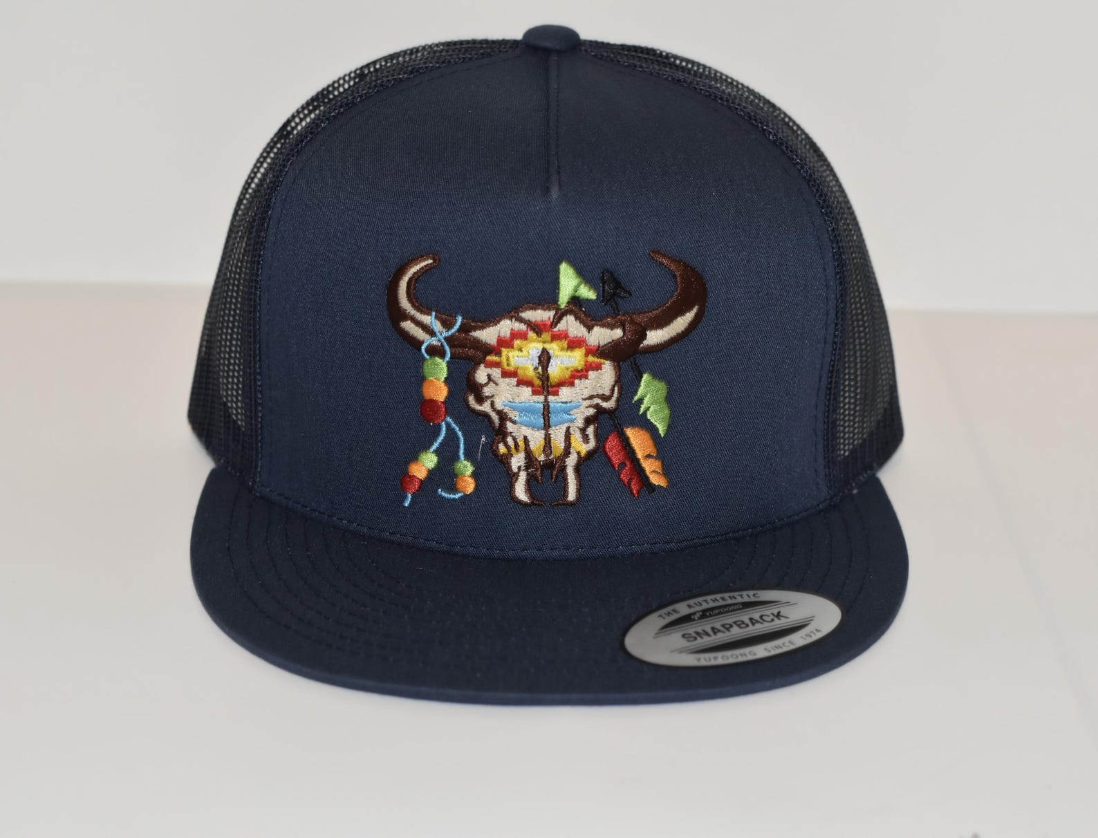 Cuernos Azteca Colores Flecha Rancho Gorra Hat Cap - Etsy