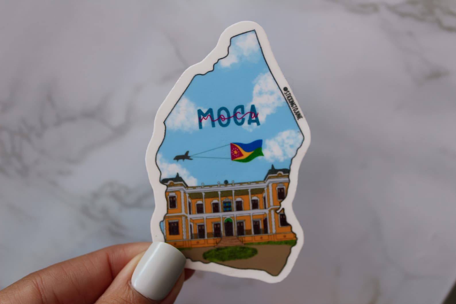 Moca Puerto Rico Map Matte Sticker for Laptops, Water Bottles, and ...