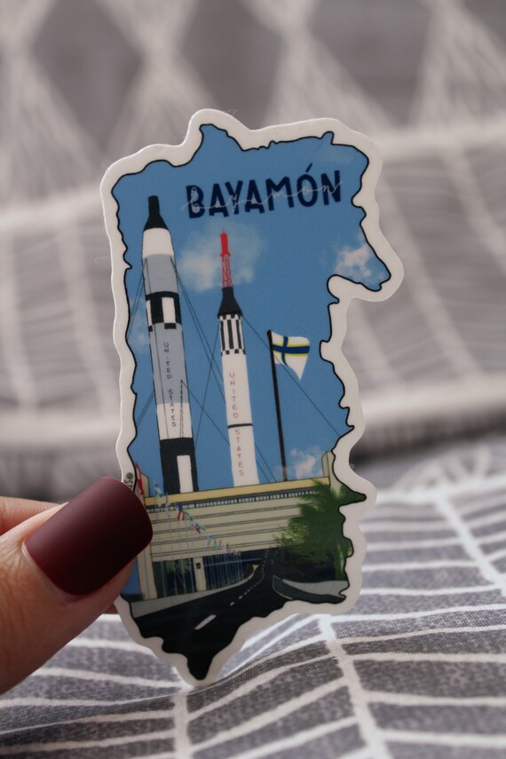 Paper & Party Supplies Bayamon Map Puerto Rico Decal Matte Sticker for ...