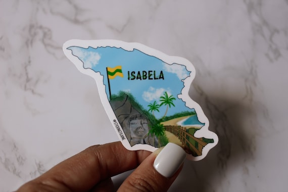 Isabela Map Puerto Rico Decal Matte Sticker for Laptop Water | Etsy