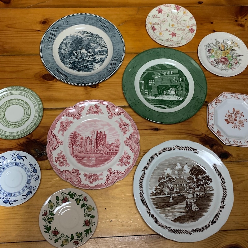 Mismatched Cabin Plates - Etsy