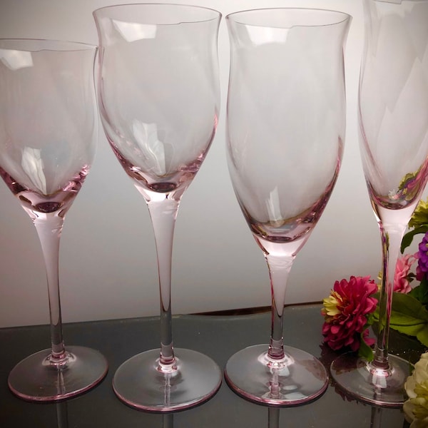 Pink Stemware - Etsy