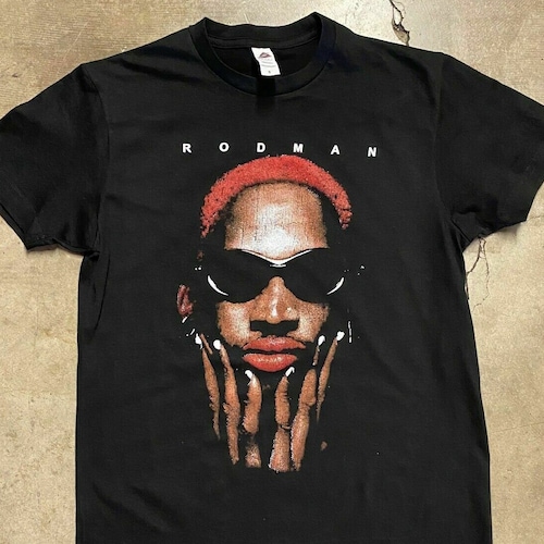 Dennis Rodman Smiley Face Hair T-shirt - Etsy