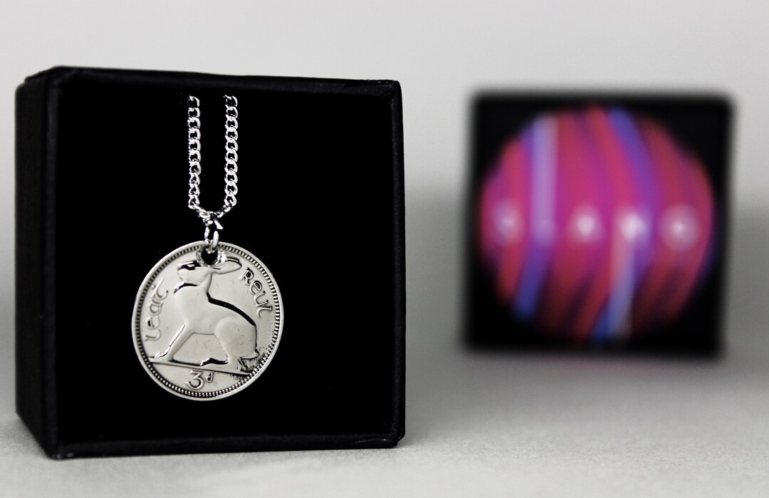 Irish 3d Coin Necklace Mirror Finish - Fully Hand Restored Surface - Etsy
