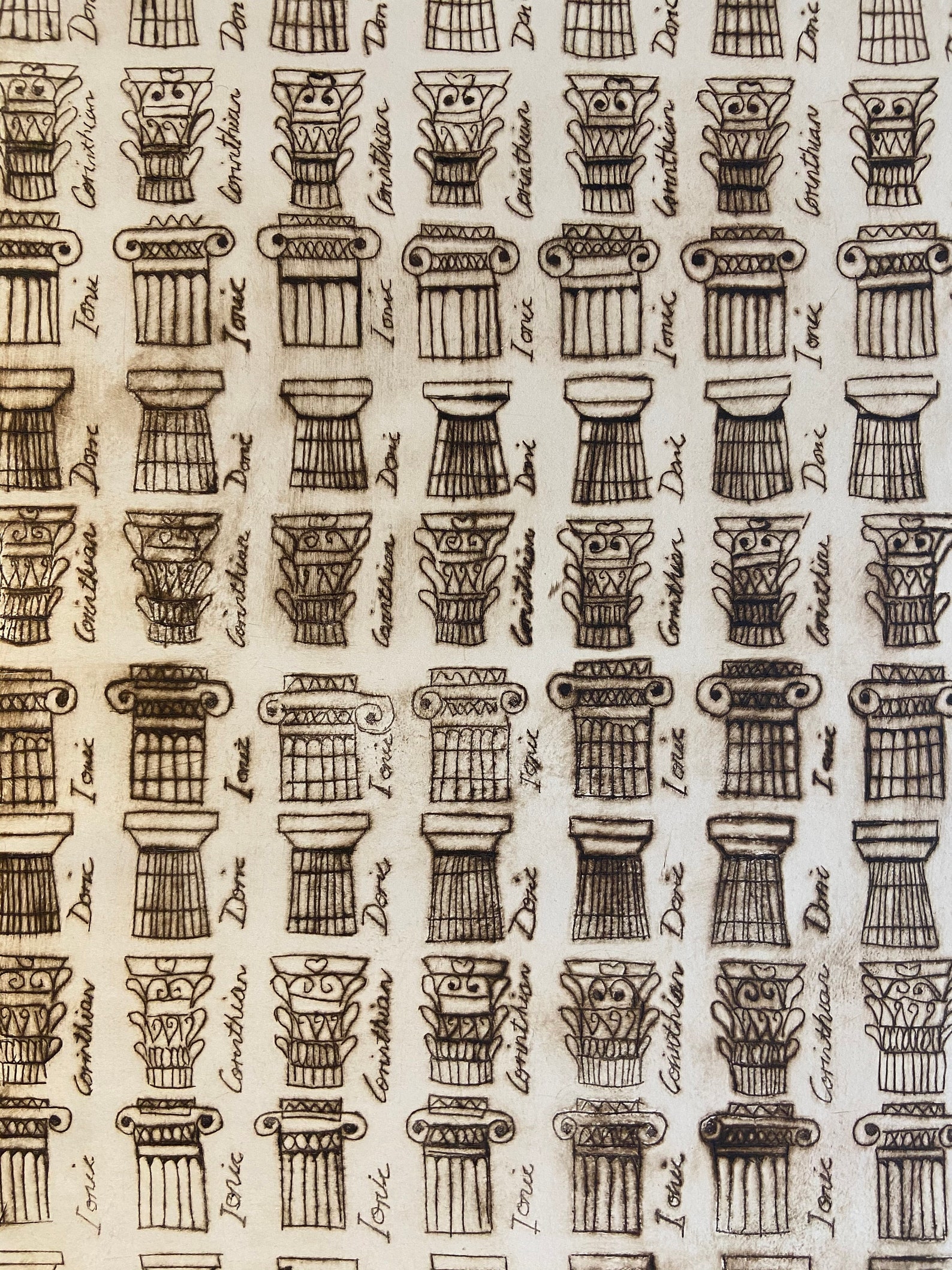 Limited Edition Print Lines of Columns - Etsy