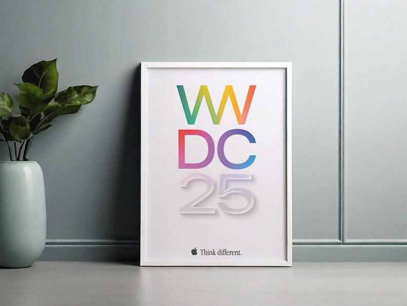 Bundle: Set of 3 Printable Art Prints Apple WWDC25 Posters Ring Apple ...