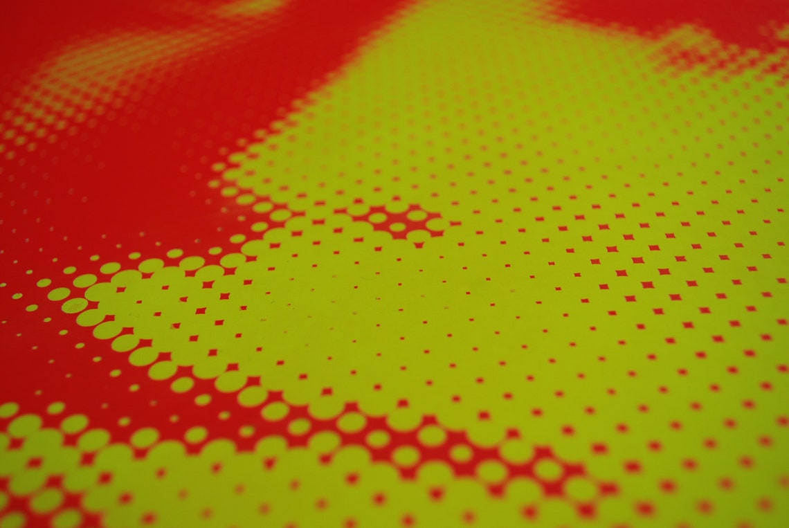 A3 Woman Neon Yellow Foiled Screenprint gloria - Etsy