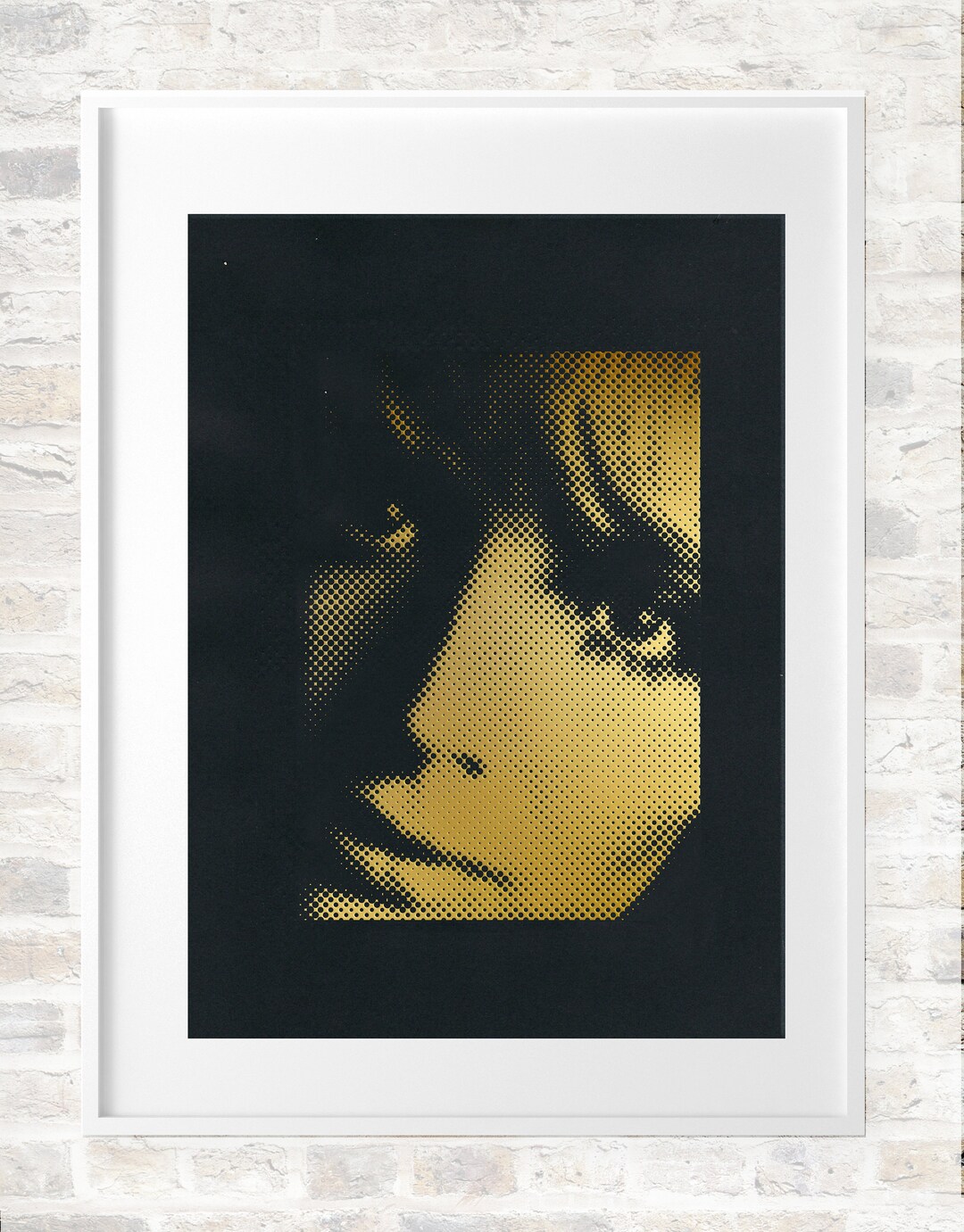 A3 Woman Gold Screenprint "gloria" 1/25 Ltd Ed - Etsy