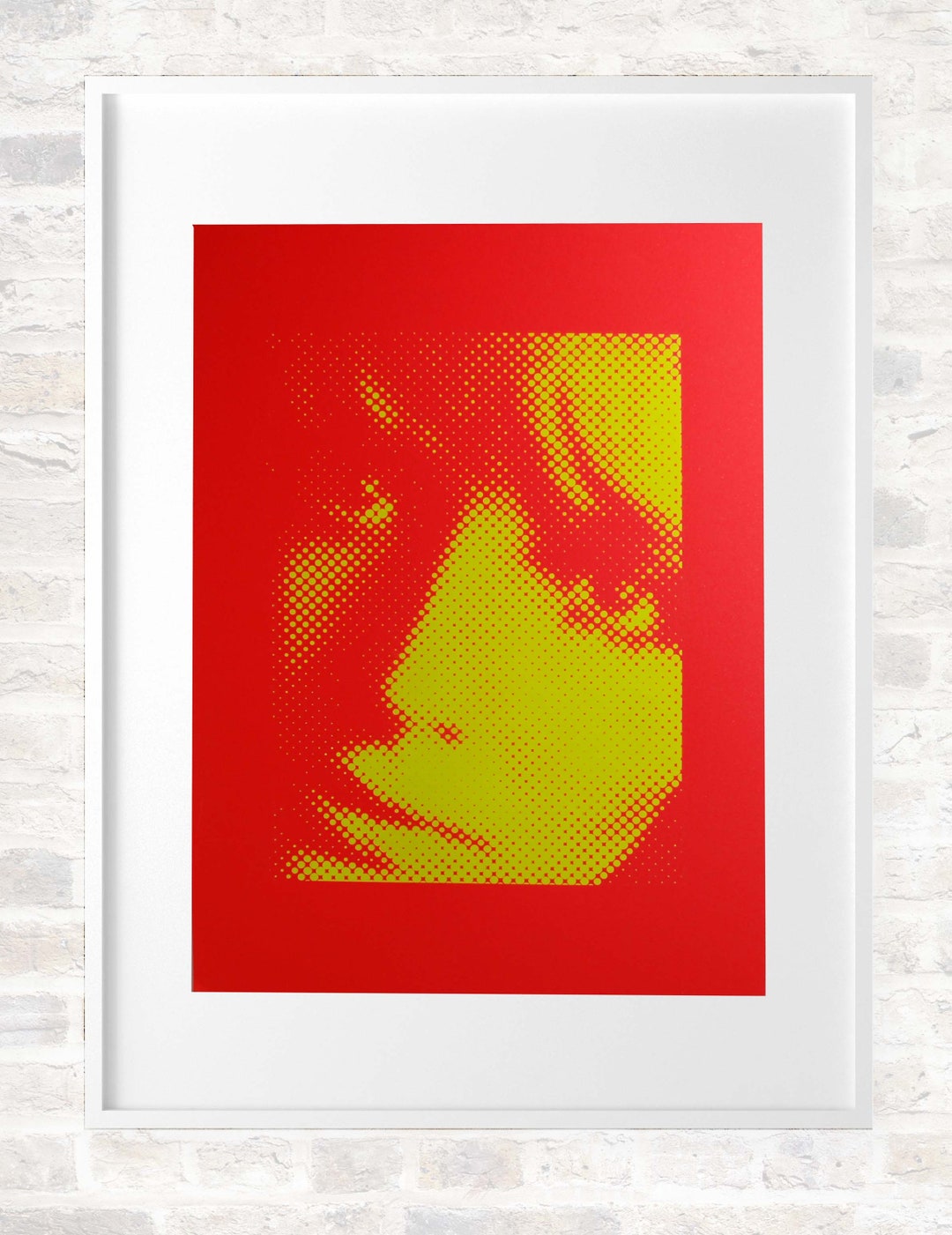 A3 Woman Neon Yellow Foiled Screenprint "gloria" 1/25 Ltd Ed - Etsy
