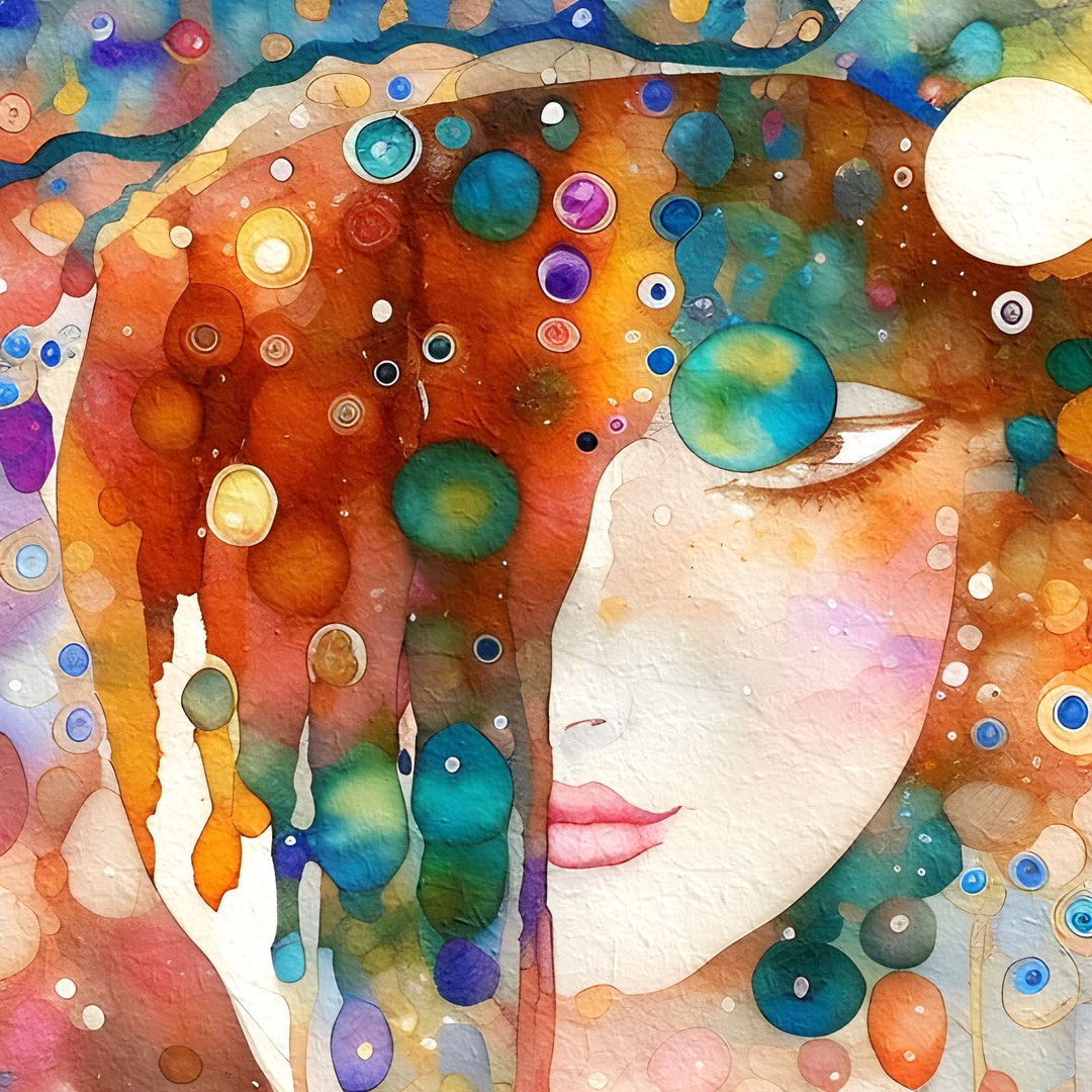 Red Head Girl Printable for Wall Art Stationery Crafts or - Etsy