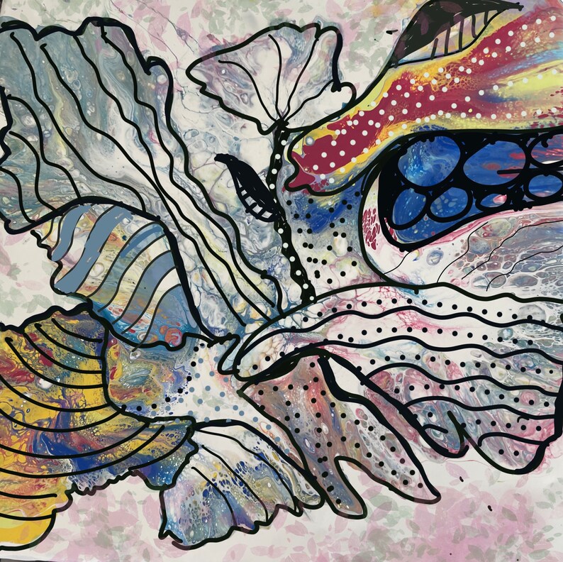 Printable Original Doodle Zentangle Art and Painting for Wall Art and ...