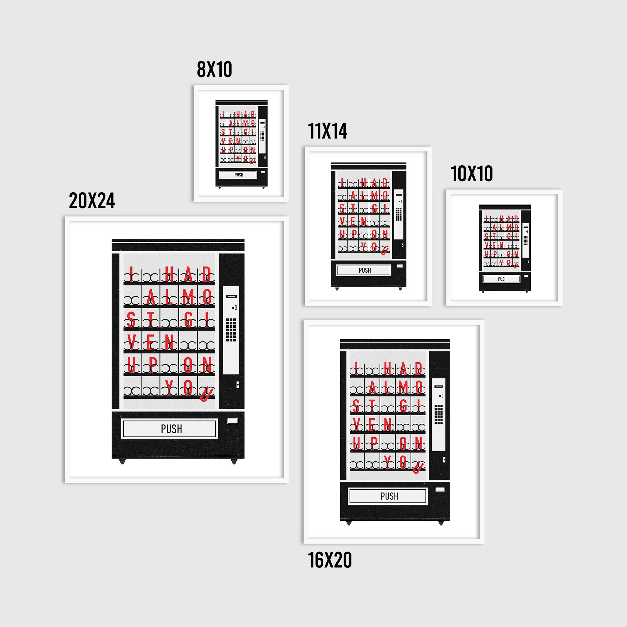 Vending Machine Digital Poster - Etsy
