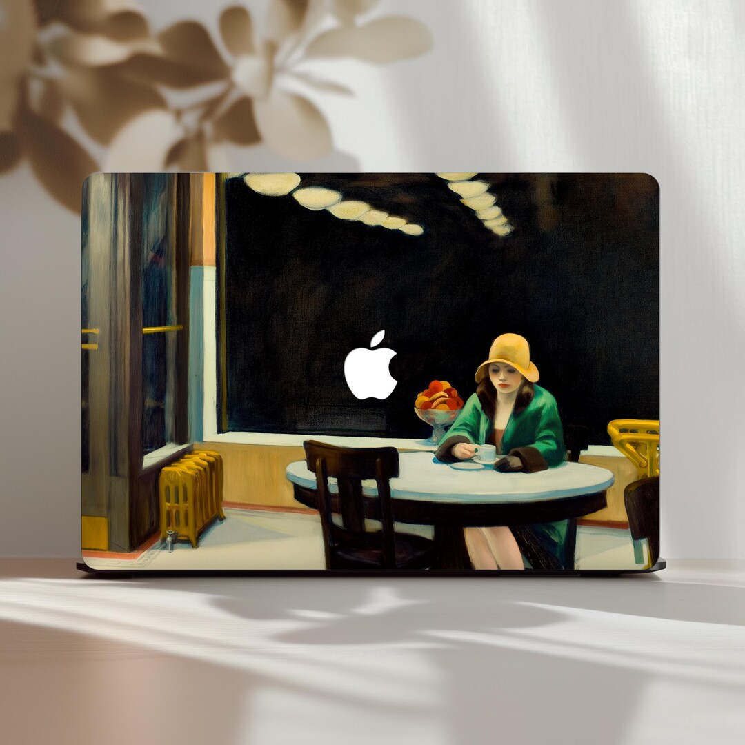 Edward Hopper Cafe MacBook Air 15" Case M5 M4 M3 M2 M1 Retro Diner Art ...