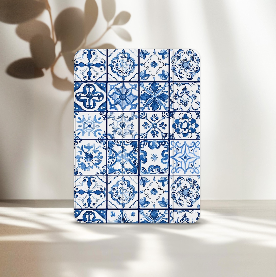 Azulejo Tiles iPad Air 5 Case A16 Portugal Mini A17 6 4 3 Pro 13 12.9 ...