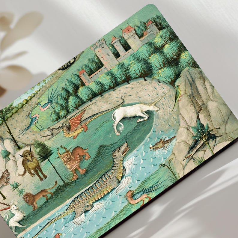 Weird Medieval Bestiary MacBook Pro 14 Case M5 M4 M3 M2 M1 Ugly Art Mac ...