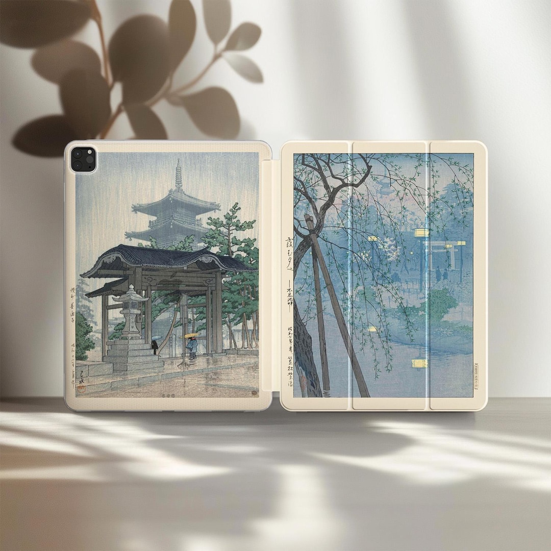 Japanese iPad Air 5th Gen Case Pro 12.9 Inch 2025 Air 11 13 2019 Flip ...