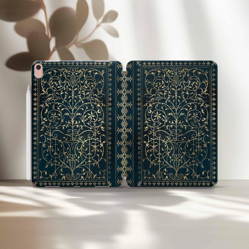 Old Book iPad Case 10.2 Inch Vintage iPad Air 5th 10.9" Pro 12.9 2024 ...