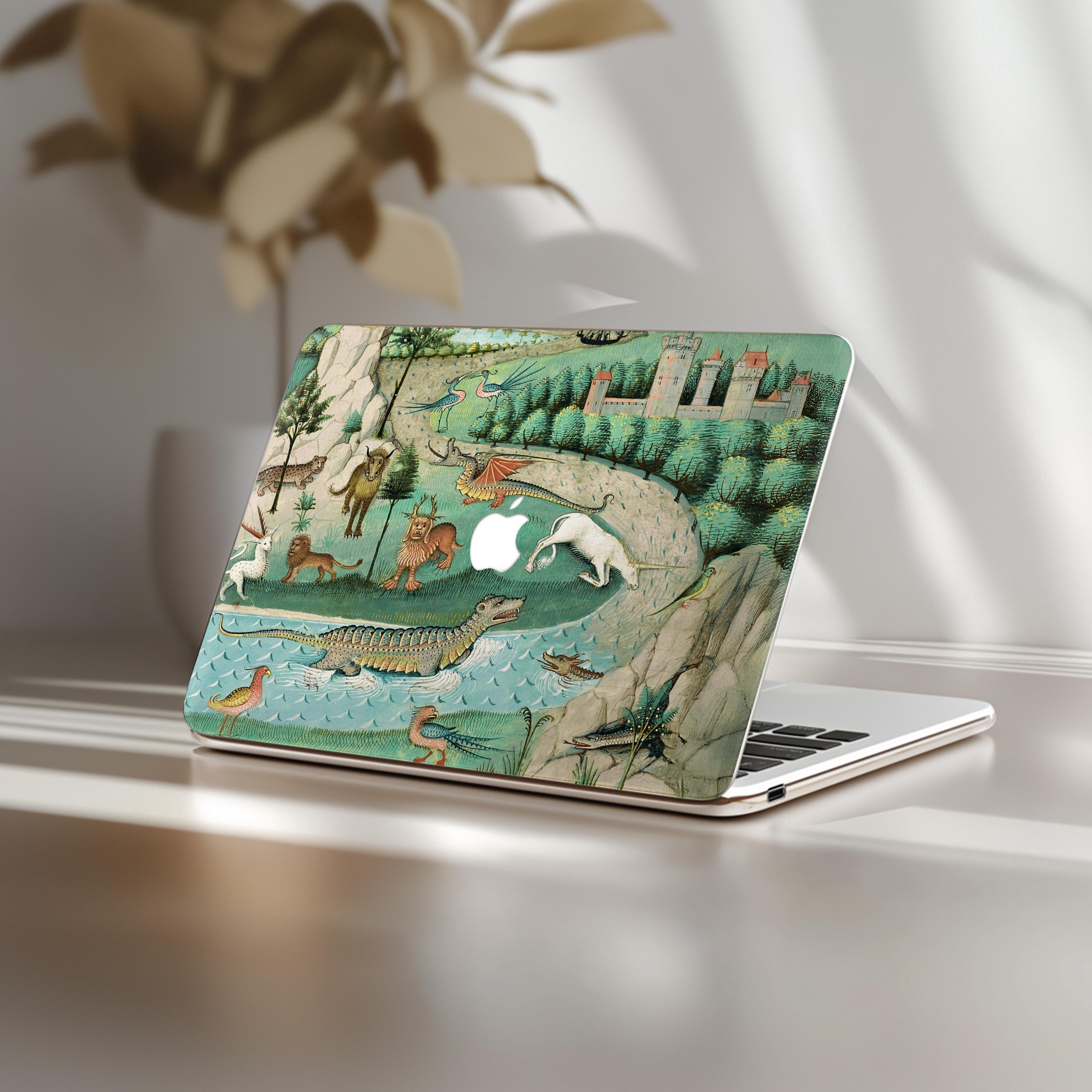 Weird Medieval Bestiary MacBook Pro 14 Case M5 M4 M3 M2 M1 Ugly Art Mac ...