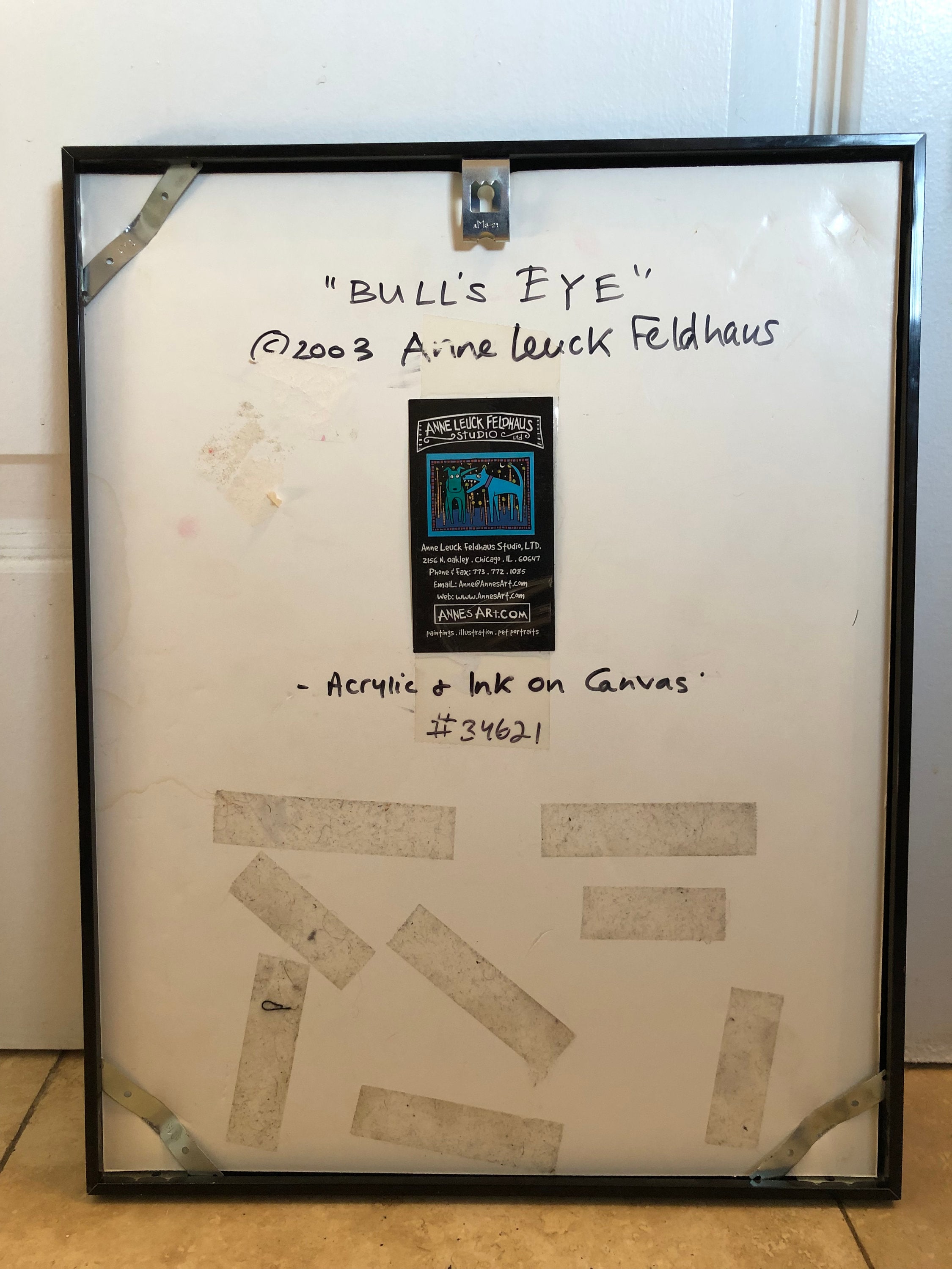 Vintage Signed Anne Leuck Feldhaus BULLS EYE Painting - Etsy