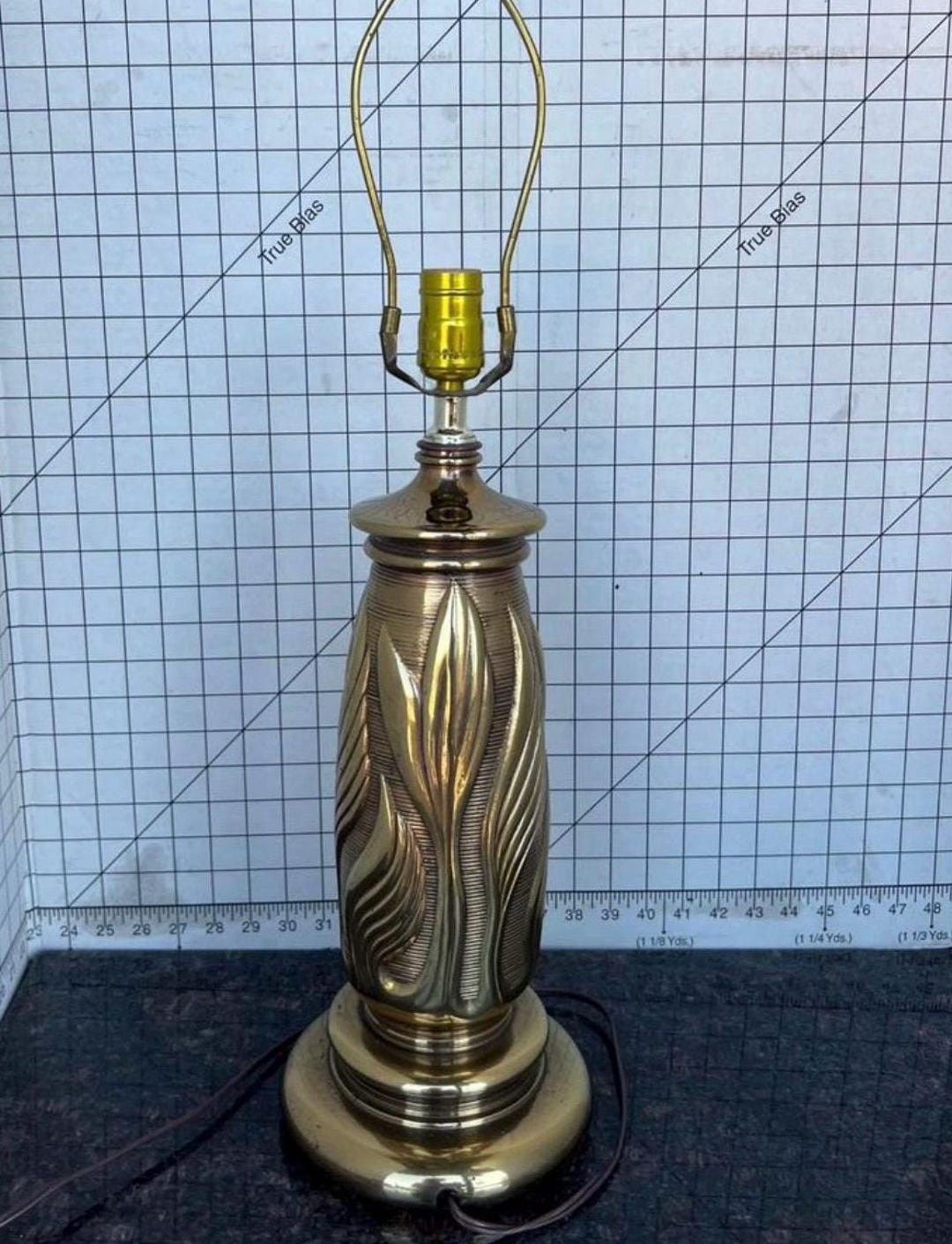 VERY RARE, Solid Brass, Mid Century Table Lamp - Etsy