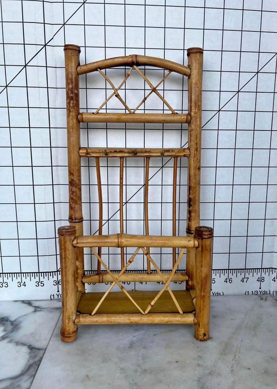 Mcm Hollywood Regency, Bamboo Keys/ Letter Holder - Etsy