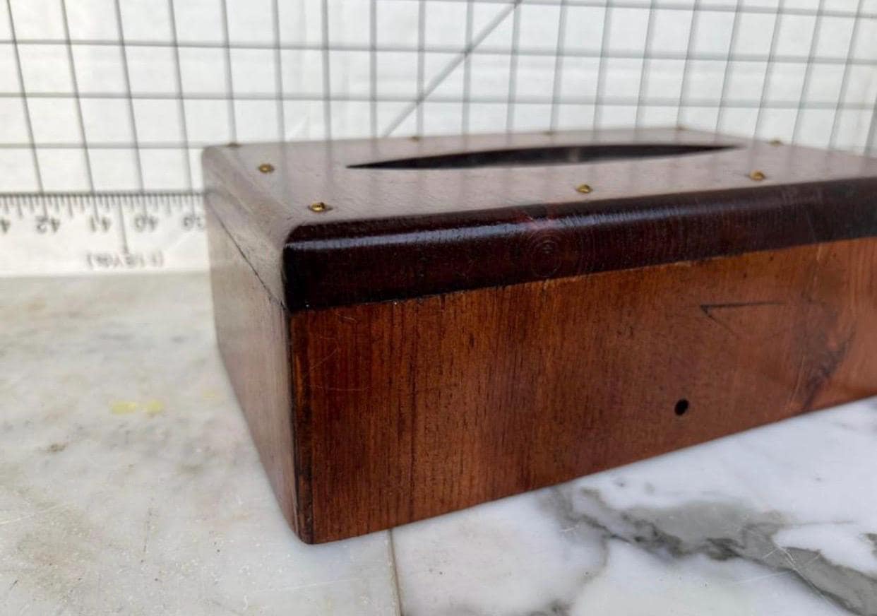 Stunning Solid Wood Tissue Box, Mcm - Etsy