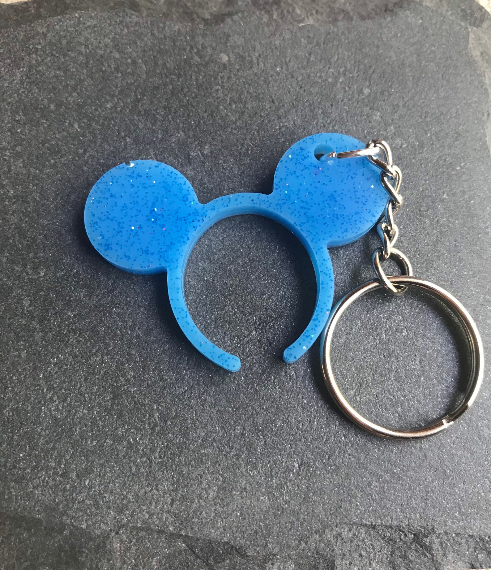 Disney Mickey Mouse Ear Keychain-blue - Etsy.de