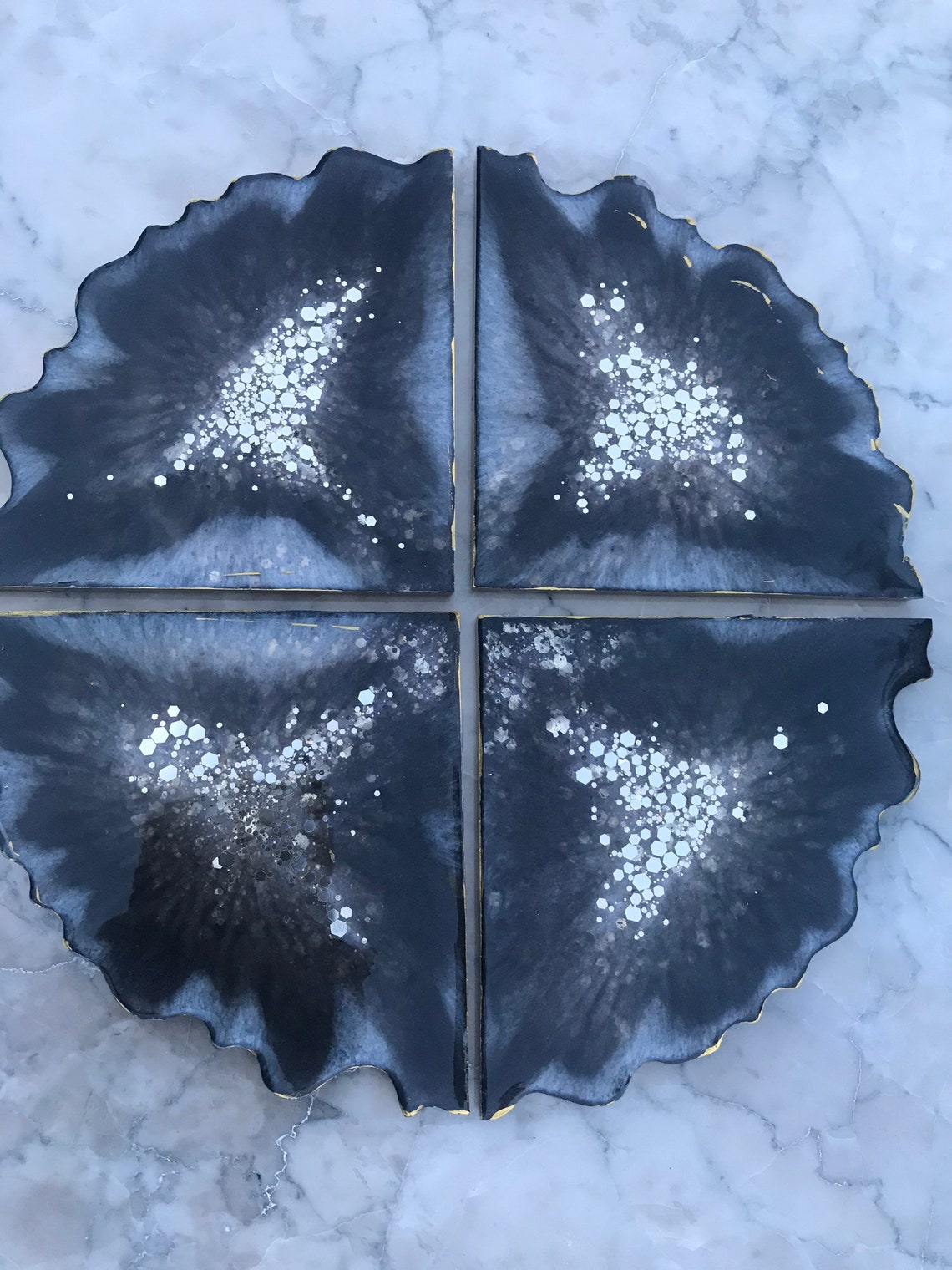 Geode Coaster Set of 4 - Etsy