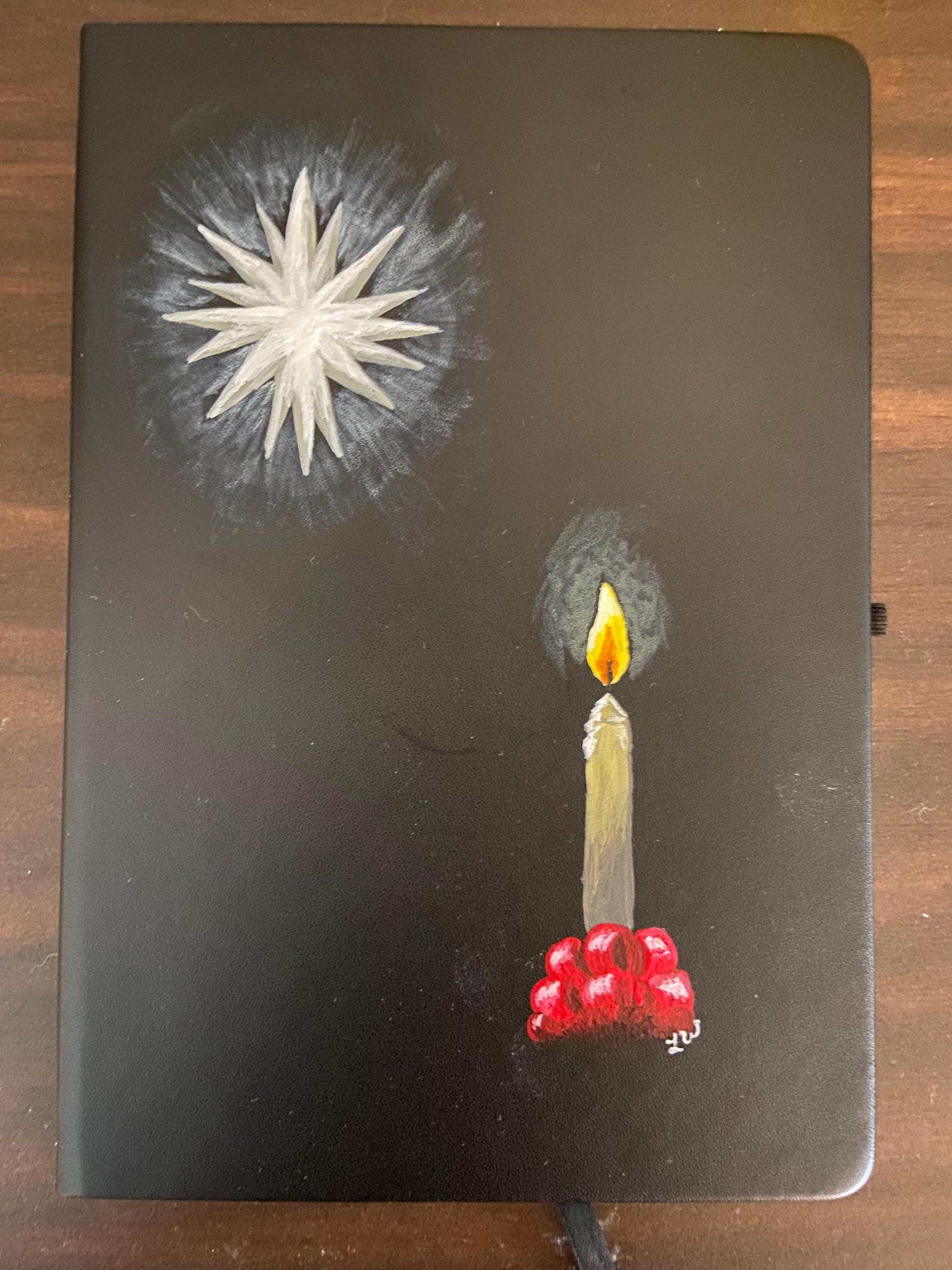 Hand-painted Journal. Black Hard Cover, 100 Lined Pages - Etsy