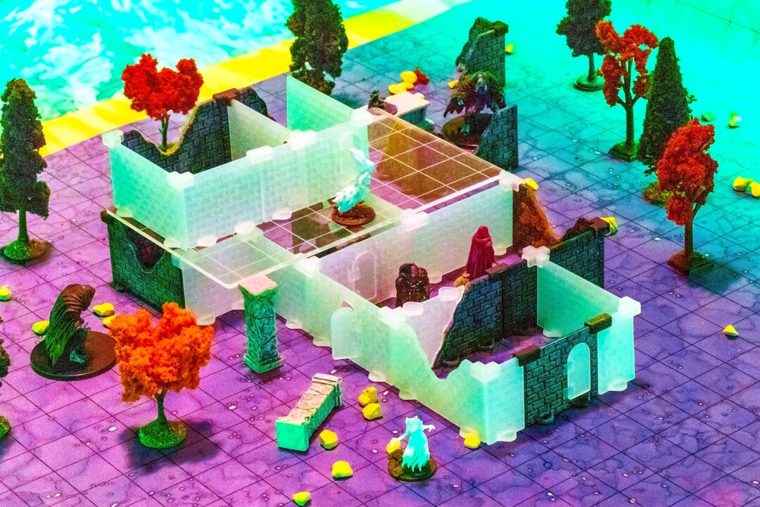 Magic Ruins Kit - Tabletop Modular Dungeon Castle Cavern Terrain System ...
