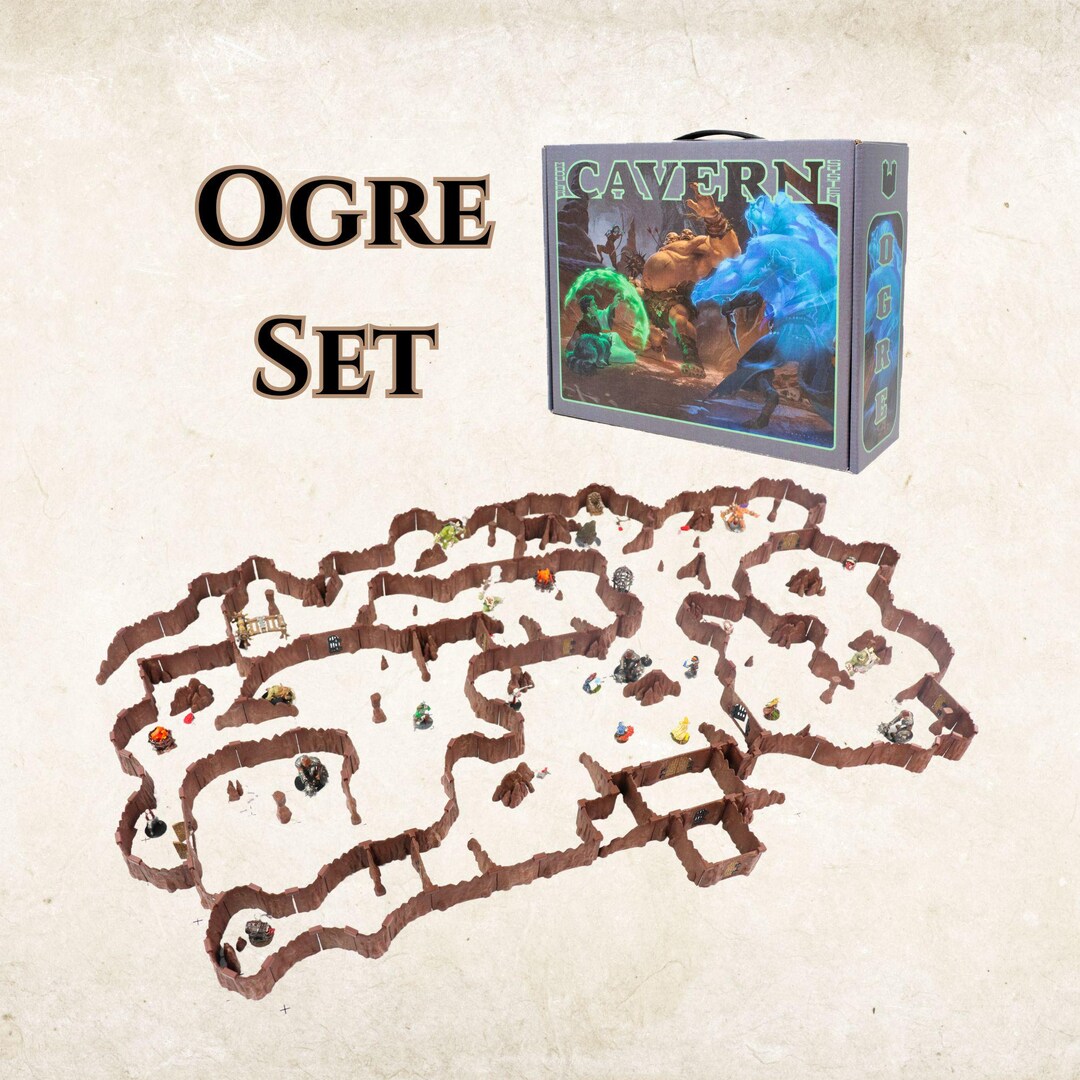 Modular Ogre Cavern Terrain Set: Dungeon for Dungeons & Dragons - Etsy
