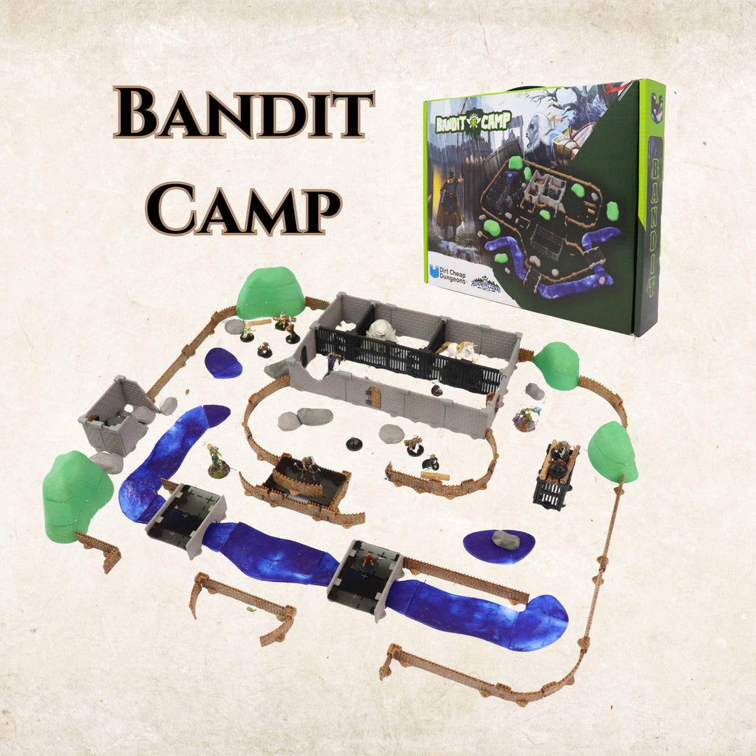 Bandit Camp Adventure Terrain Set: DND Tabletop RPG Scenery - Etsy