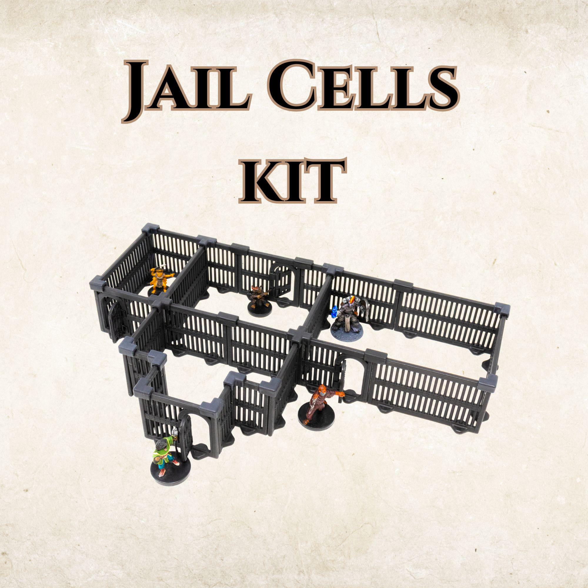 Modular Jail Cells Kit: Dungeons and Dragons Terrain - Etsy