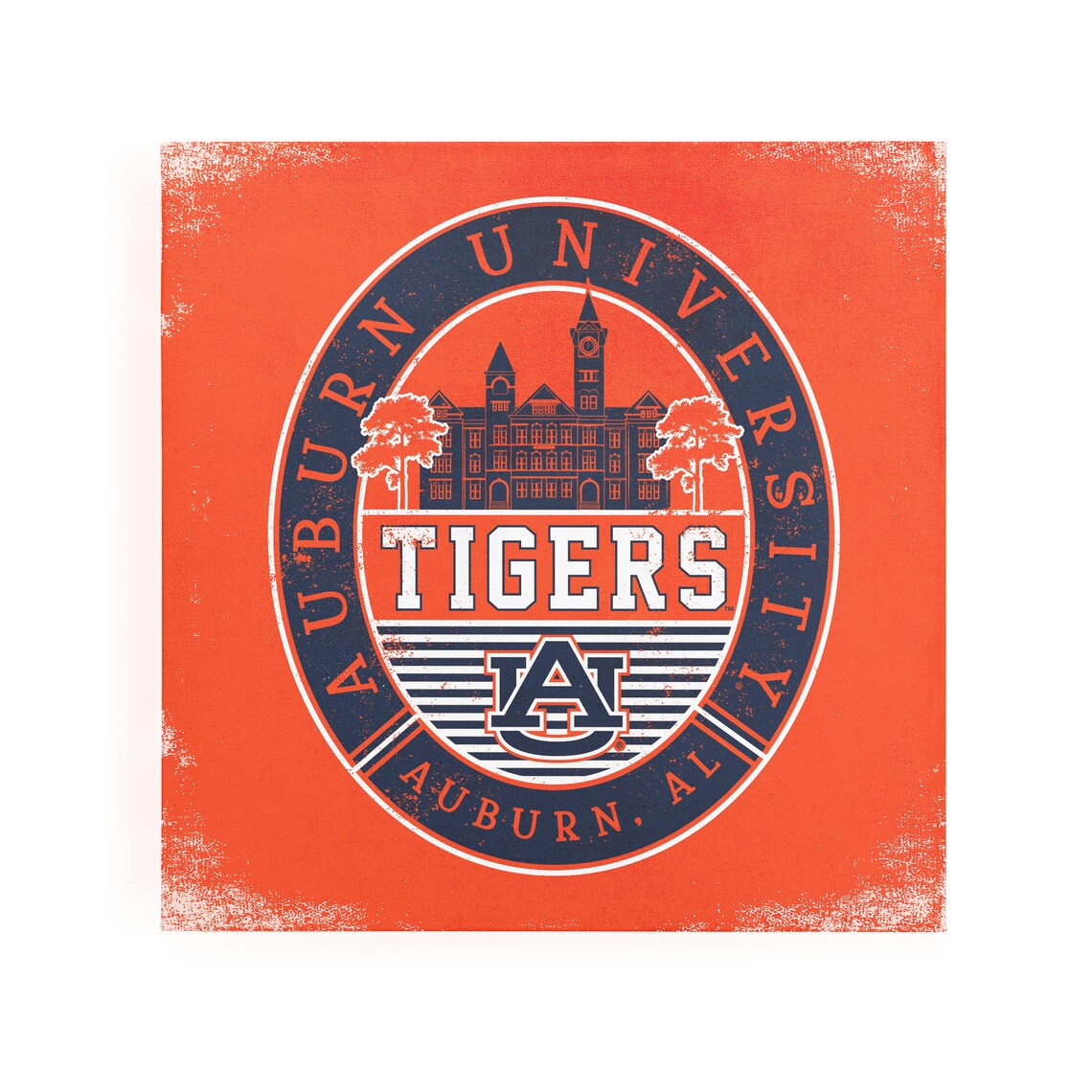 NCAA Auburn Tigers Canvas Wall Art Regal Building | Etsy