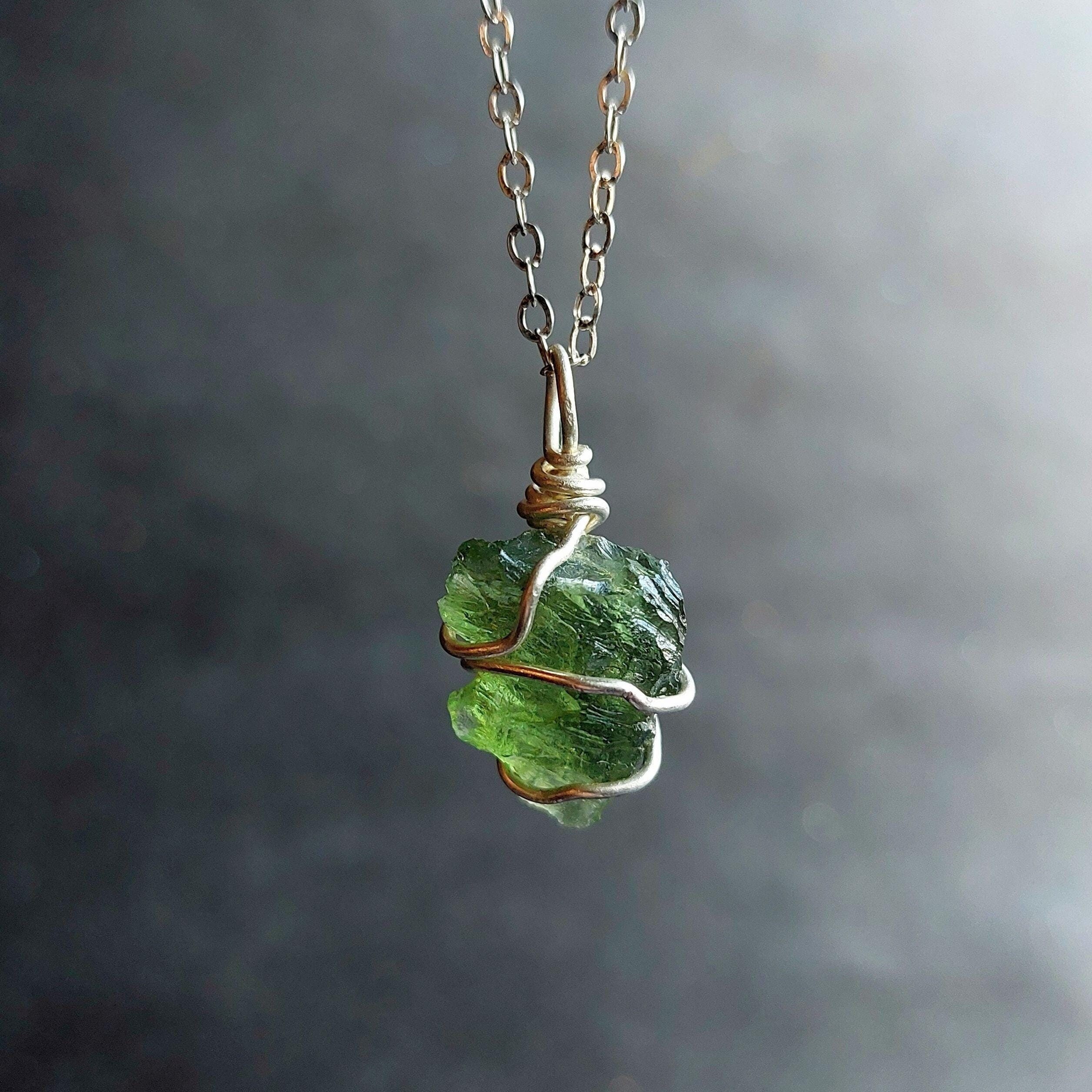 Moldavite necklace Etsy
