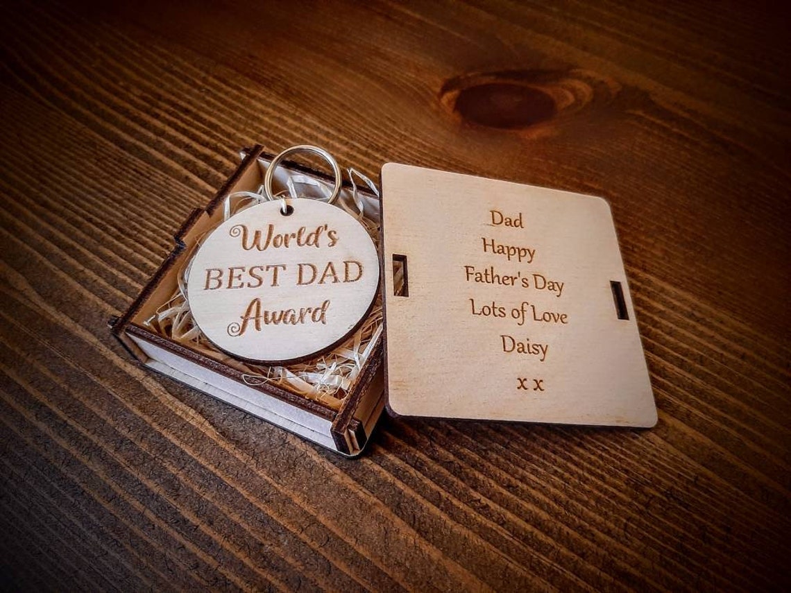 Worlds Best Dad Award / Keepsake / Personalised Engraving / - Etsy