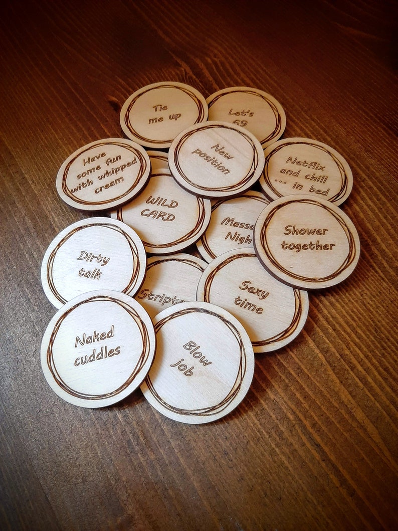 Sex Tokens Personalised Bedroom Tokens Game Cheeky T Etsy