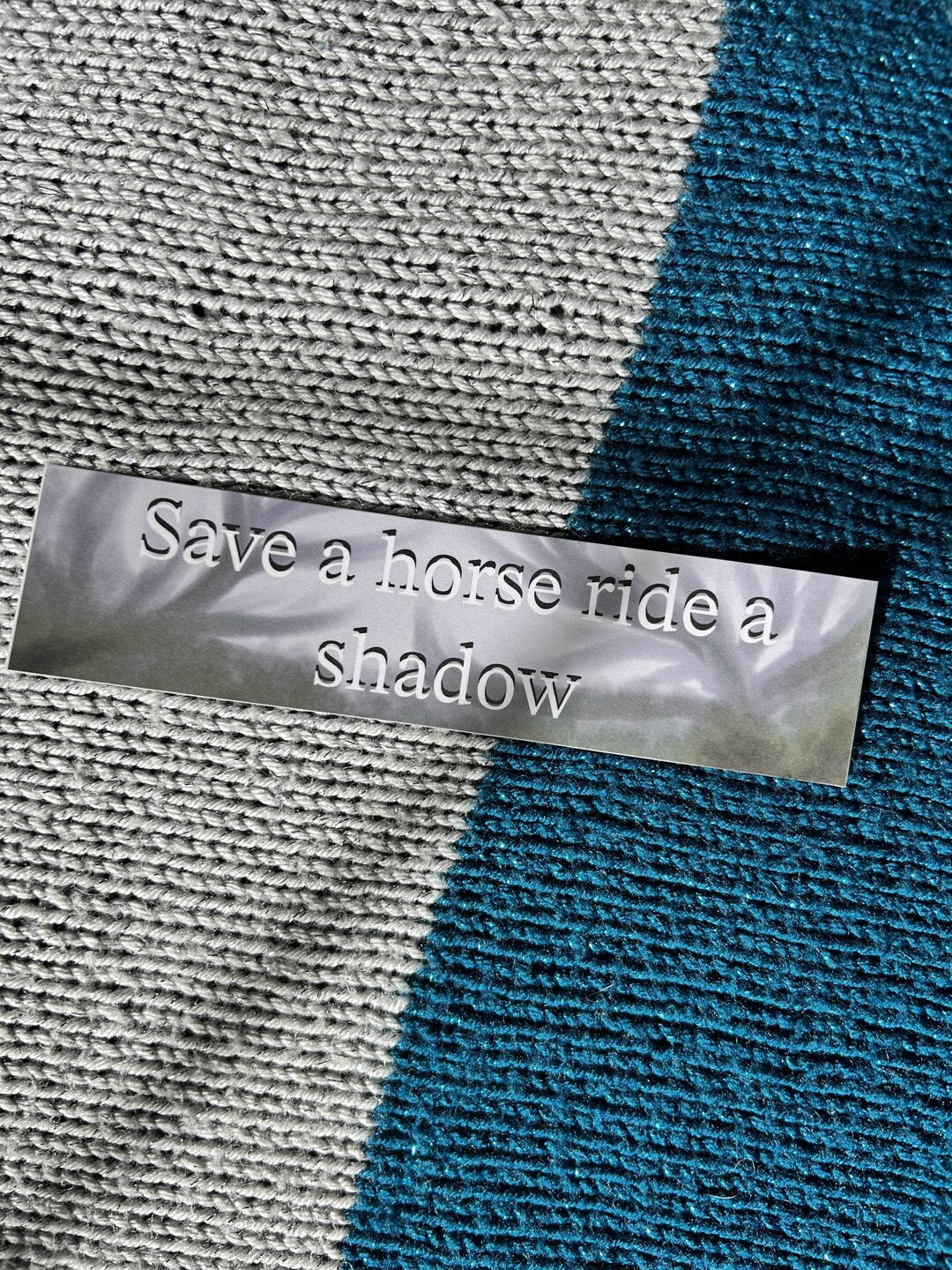 Save a Horse Ride a Shadow Bookmark - Etsy
