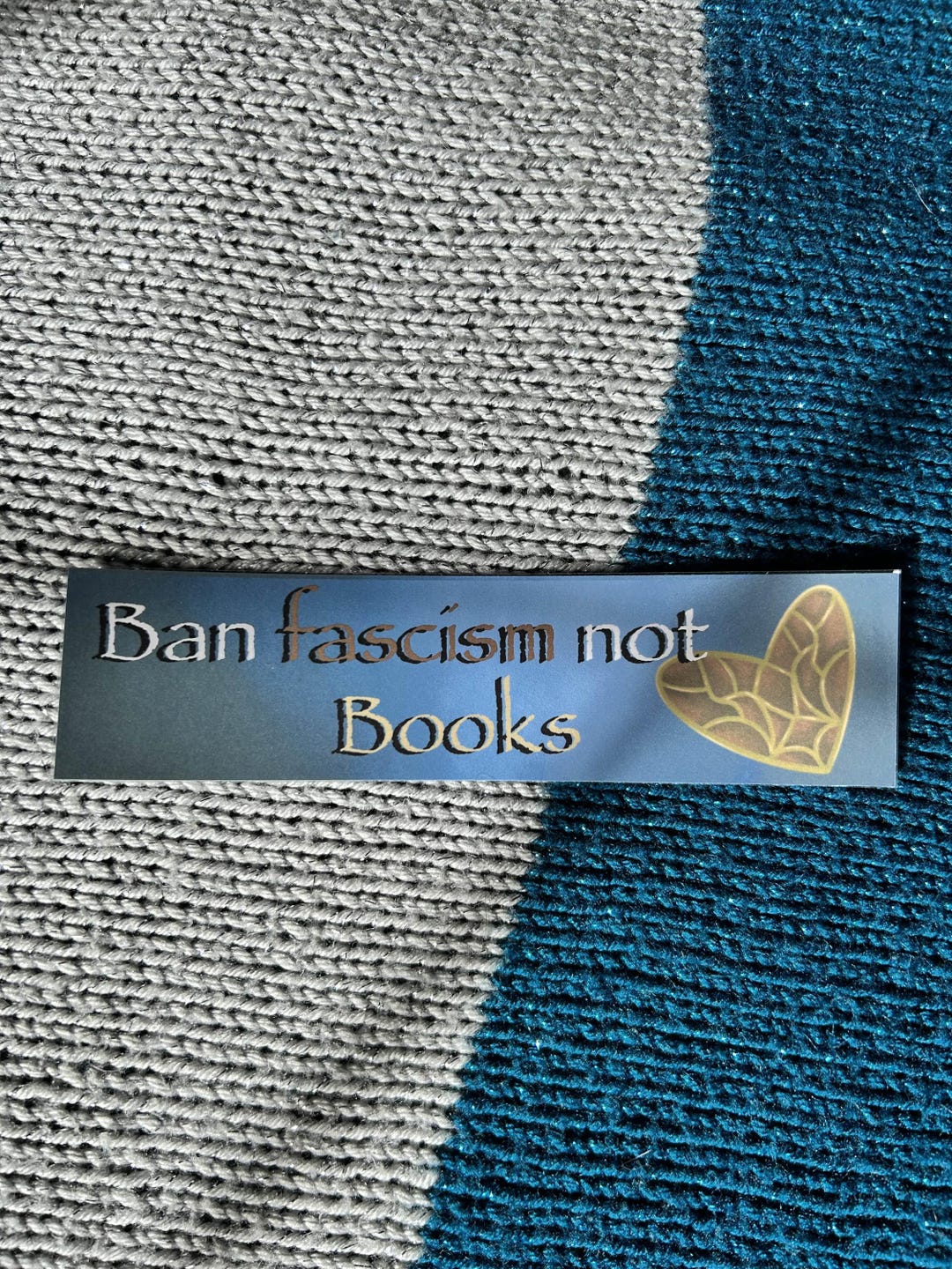 Ban Fascism Not Books Bookmark - Etsy