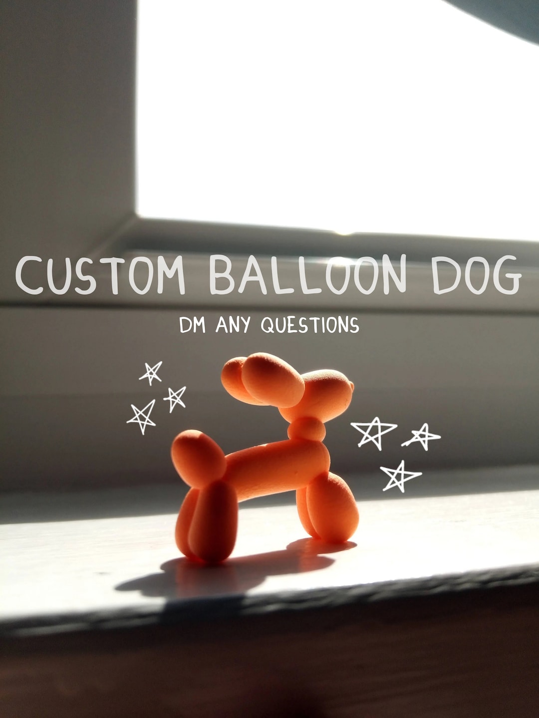 Custom Mini Balloon Dog (pick Your Color/design) - Etsy