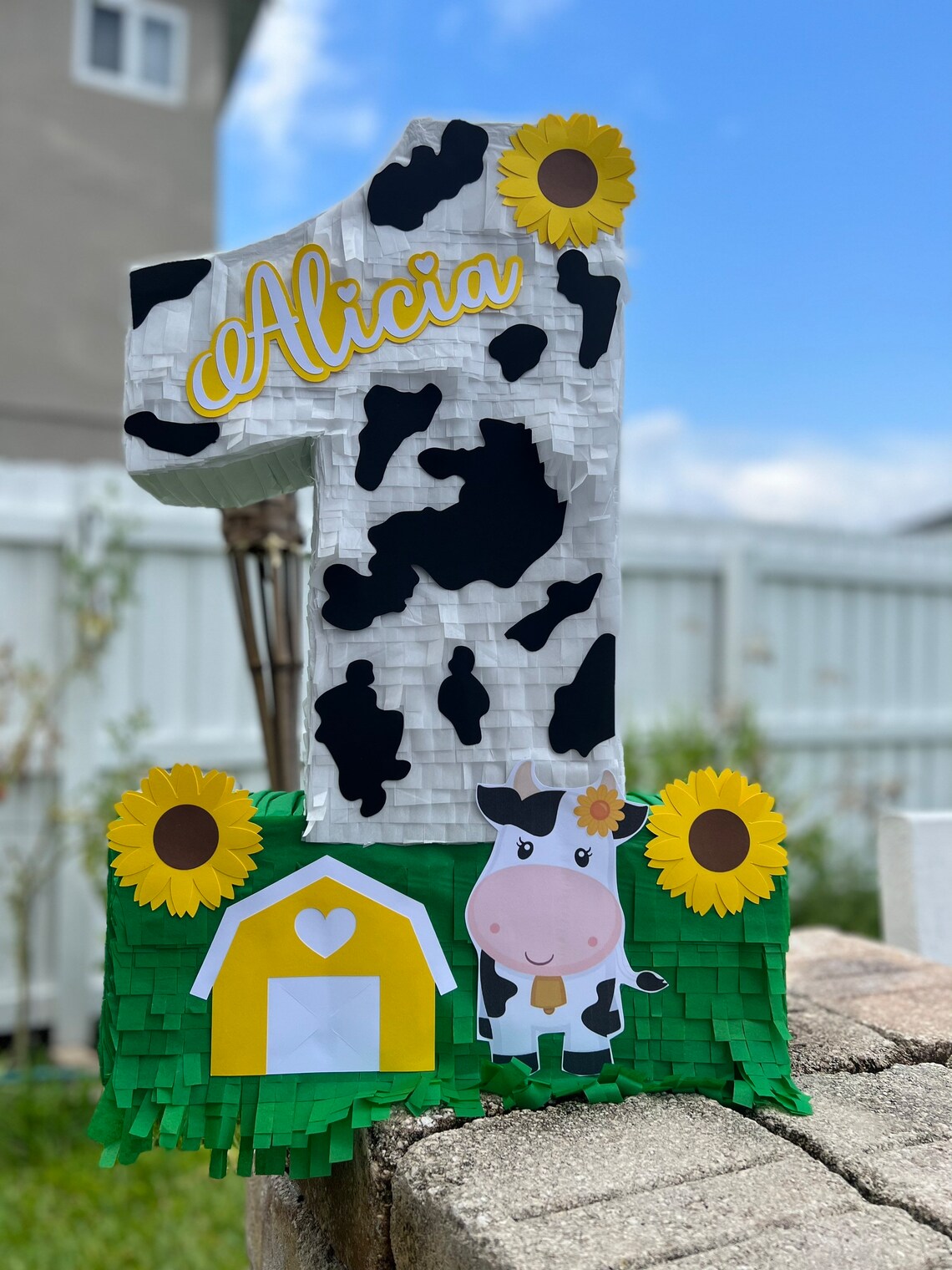 Cow Pinata numbers Available 1-9 - Etsy