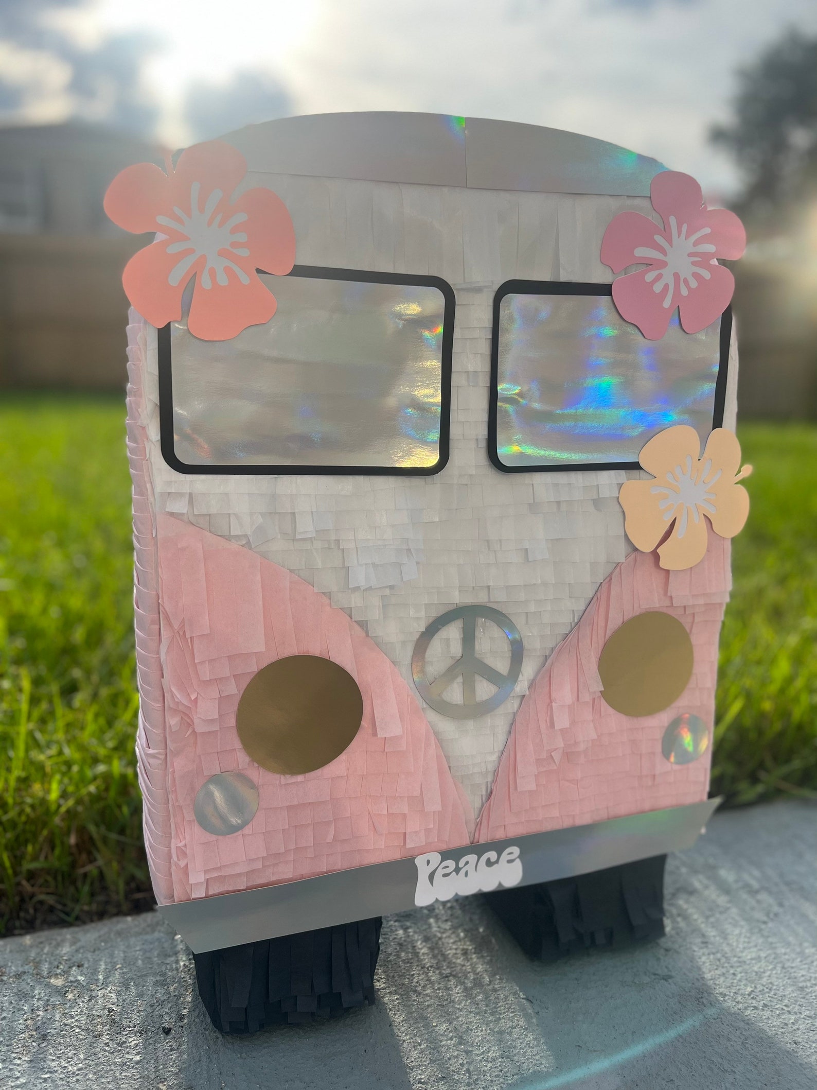 Hippie Van Pinata 60s Themed custom Colors - Etsy