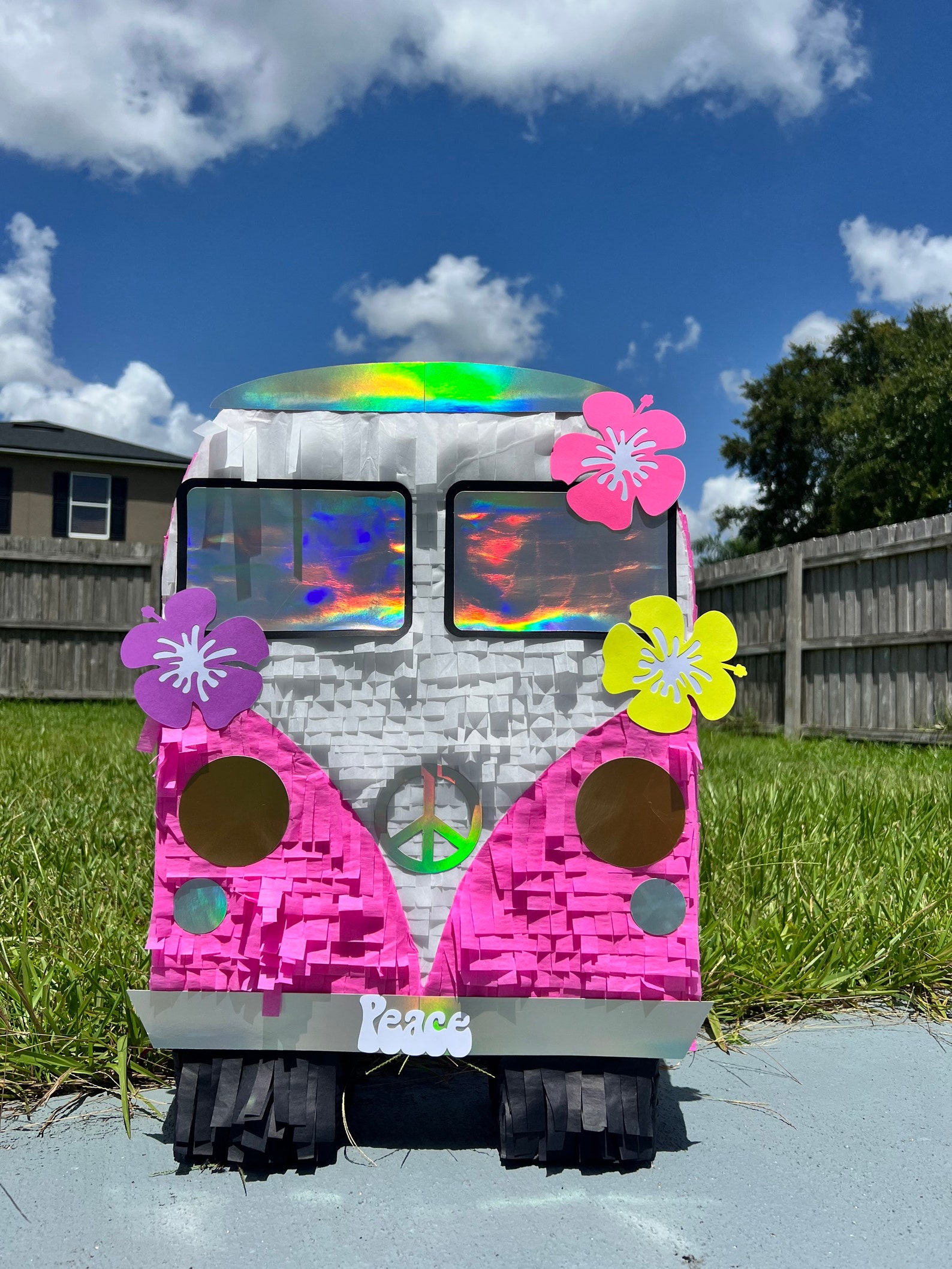 Hippie Van Pinata 60s Themed custom Colors - Etsy