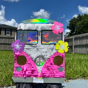 Hippie Van Pinata 60s Themed custom Colors - Etsy