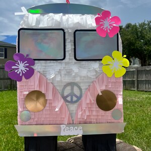 Hippie Van Pinata 60s Themed custom Colors - Etsy